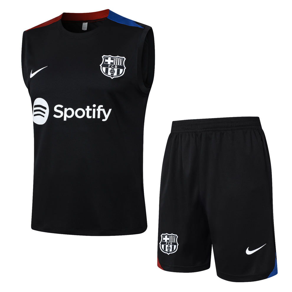 Barcelona Sleeveless Training Kit - Black – False 9 Football