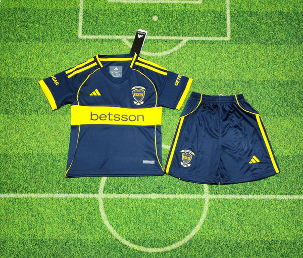 Boca Juniors 2025/26 Home - Kids – False 9 Football